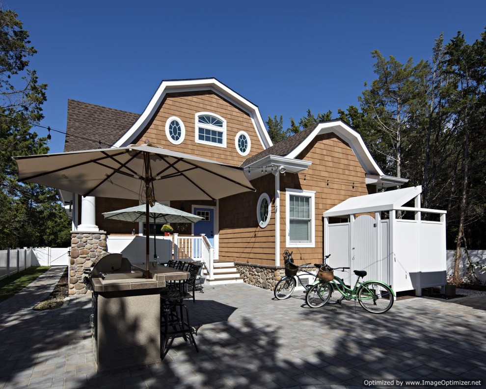 Classic Beach Cottage-Barnegat Light LBI - Beach Style - Exterior ...