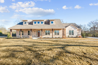 Classic Brick and Cedar Farmhouse - Farmhouse - Exterior - Austin - by ...