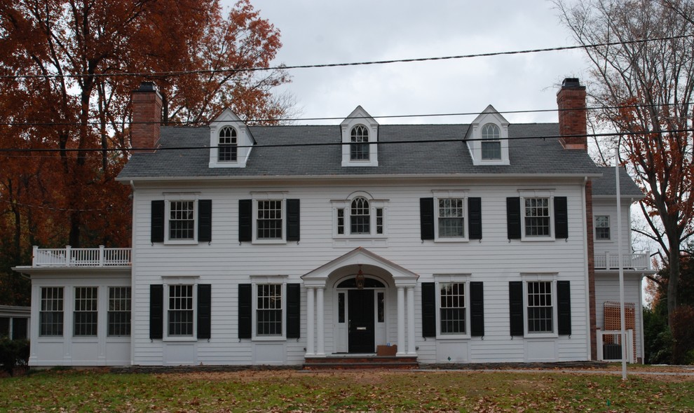 Classic Center Hall Colonial - Traditional - Exterior - New York - by ...