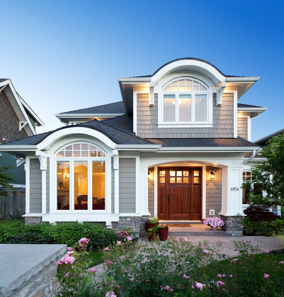 Classic Custom Home in Burnaby - Traditional - Exterior - Vancouver ...