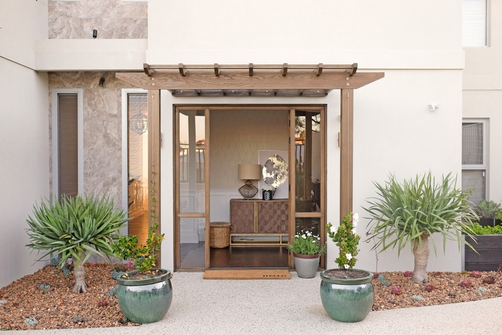 Classic Hamptons Entry Portico - Rustic - Exterior - Perth - by Linda ...
