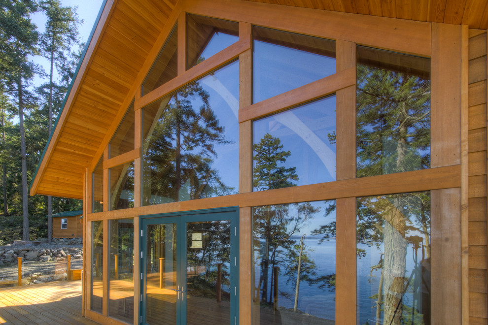 Classic Island Timber Frame - Contemporary - Exterior - Vancouver - by ...