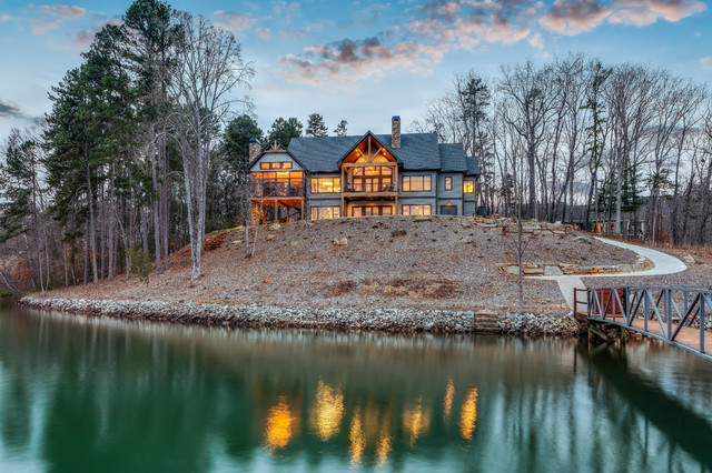 Traditional Lake Homes Thom Felicia Upstate New York Lake House Lake