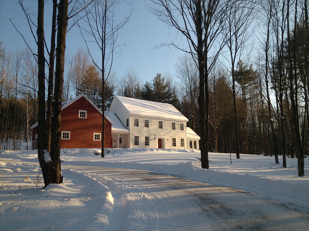 Classic New England Federal - Farmhouse - Exterior - Burlington - by ...