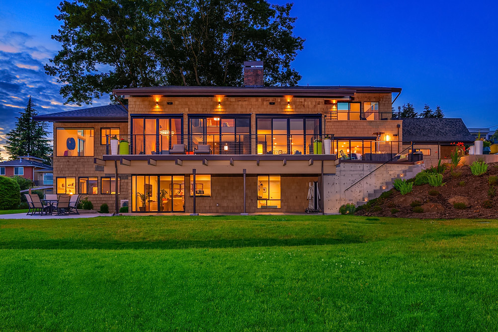 Classic Northwest Theme Updated - Contemporary - Exterior - Seattle ...