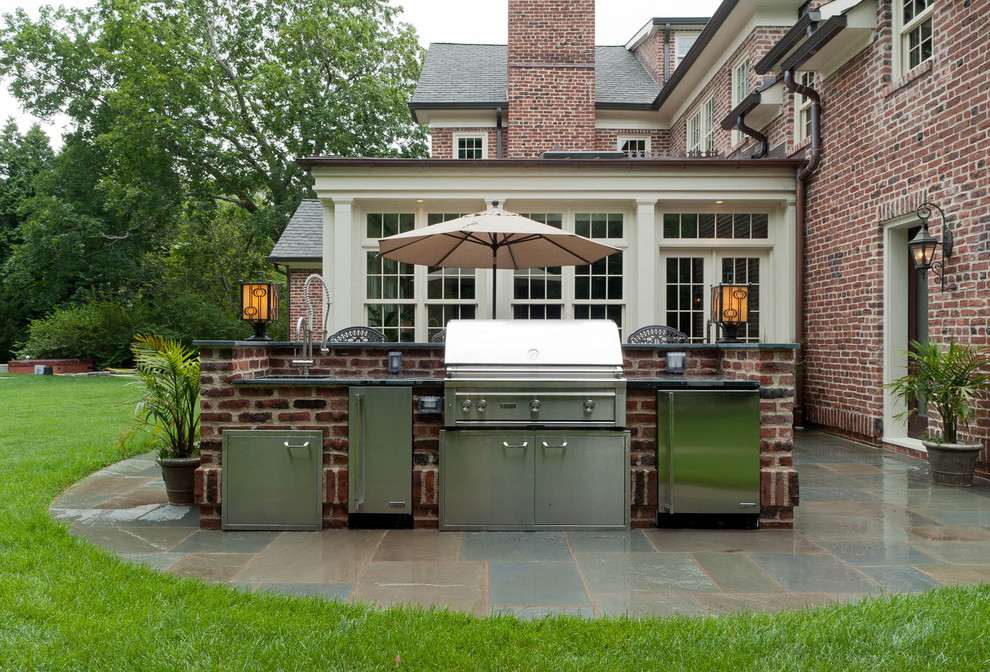Classic Scarsdale Brick Colonial - Traditional - Exterior - New York ...