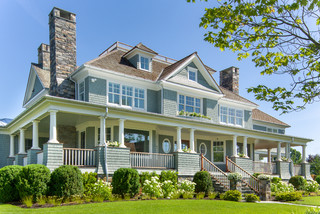 Classic Shingle Style - Beach Style - Exterior - New York - by Daniel ...