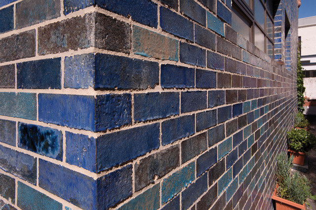 Close up of Hand Glazed Bricks - Eclectic - Exterior - Melbourne - by Brickworks Building ...