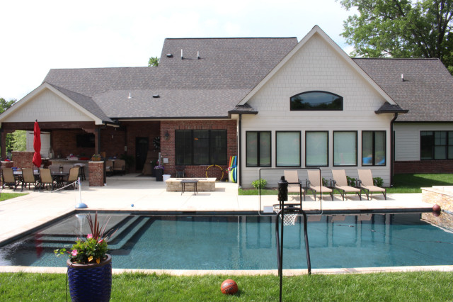 Cobble Stone James Hardie Siding | Ladue, MO - Exterior - St Louis - by ...