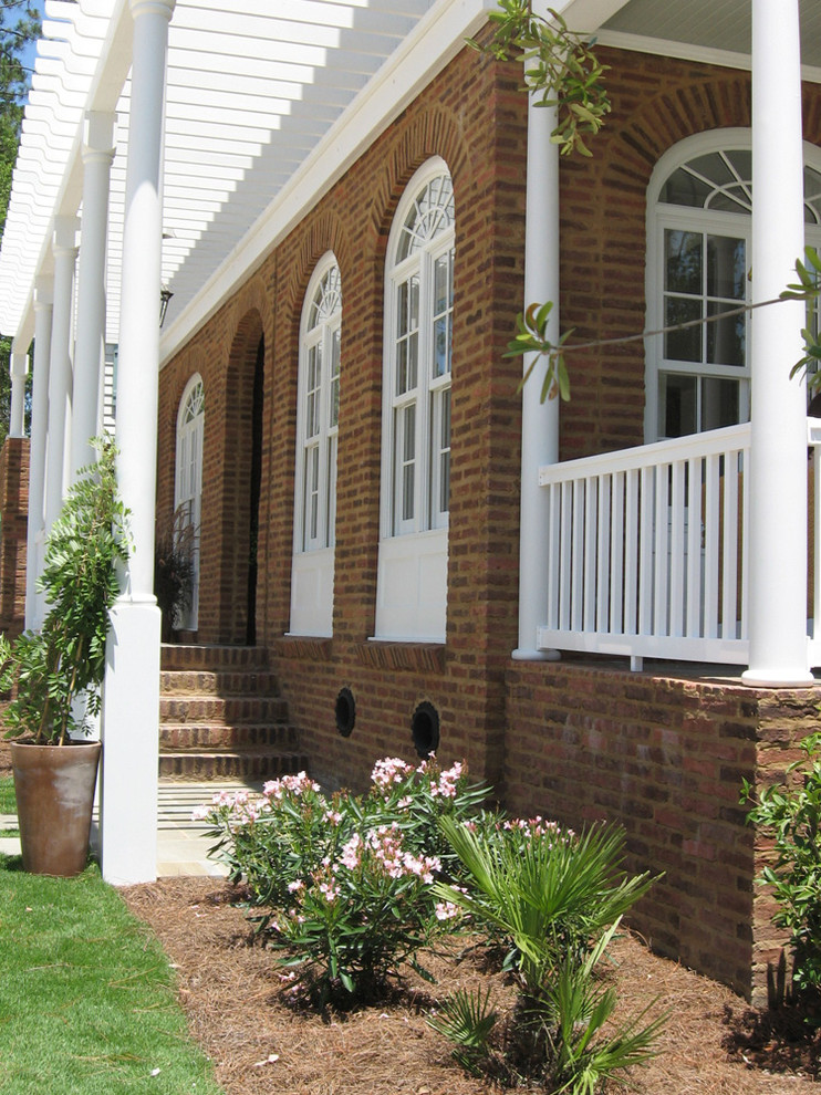 Colonial Brick Entrance - Traditional - Exterior - San Diego - by ...