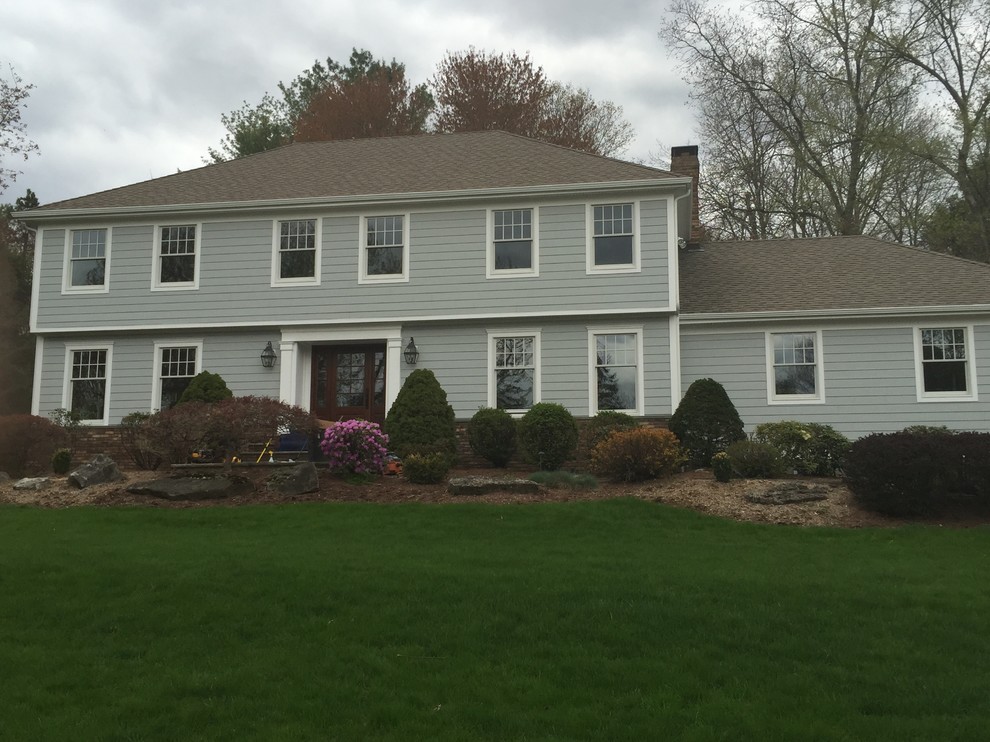 Colonial Exterior Makeover - Traditional - Exterior - New York - by PJ ...