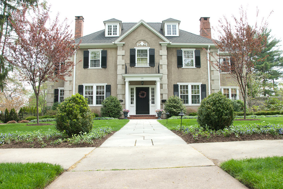 Colonial Historic Restoration - Traditional - Exterior - Los Angeles ...