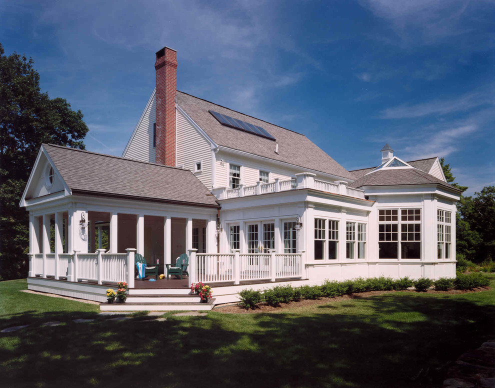 Colonial Home Addition - Traditional - Exterior - Boston - by Luna ...