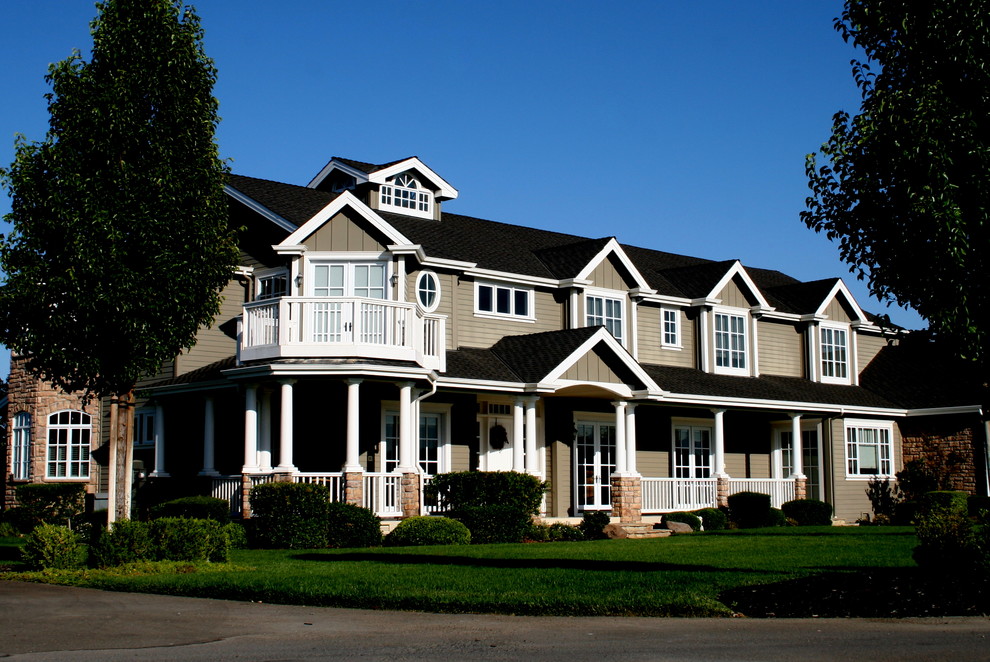 Colonial Ranch Home on the Vineyard - Traditional - Exterior - San ...