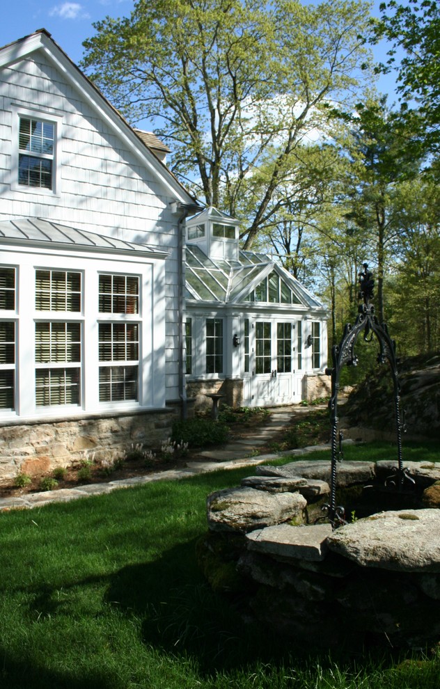 Colonial Revival exteriors with additions and conservatory ...