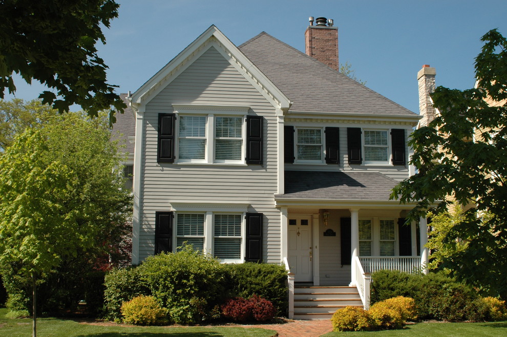 Colonial Style Home Kenilworth, IL in James Hardie Siding & Trim ...
