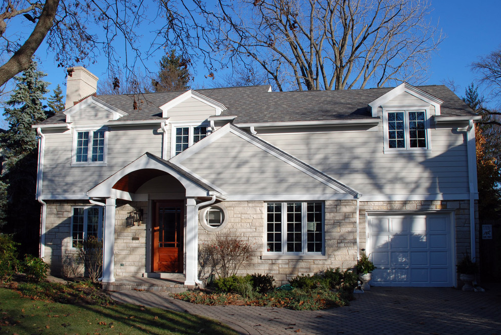 Colonial Style Home Winnetka, IL in Marvin Windows & James Hardie ...
