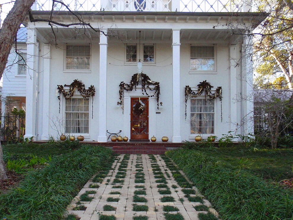 Colonial Style House Renovation - Transitional - Exterior - Houston ...