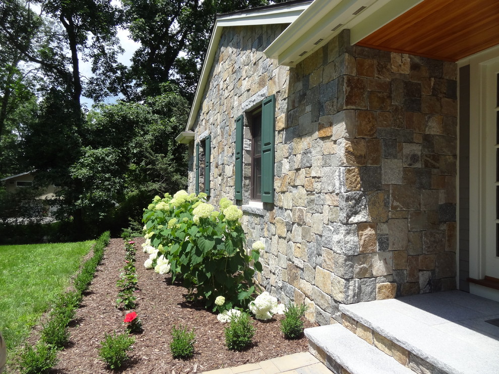 Colonial Style Ranch with Dry-Fit Natural Stone Accents - Traditional ...
