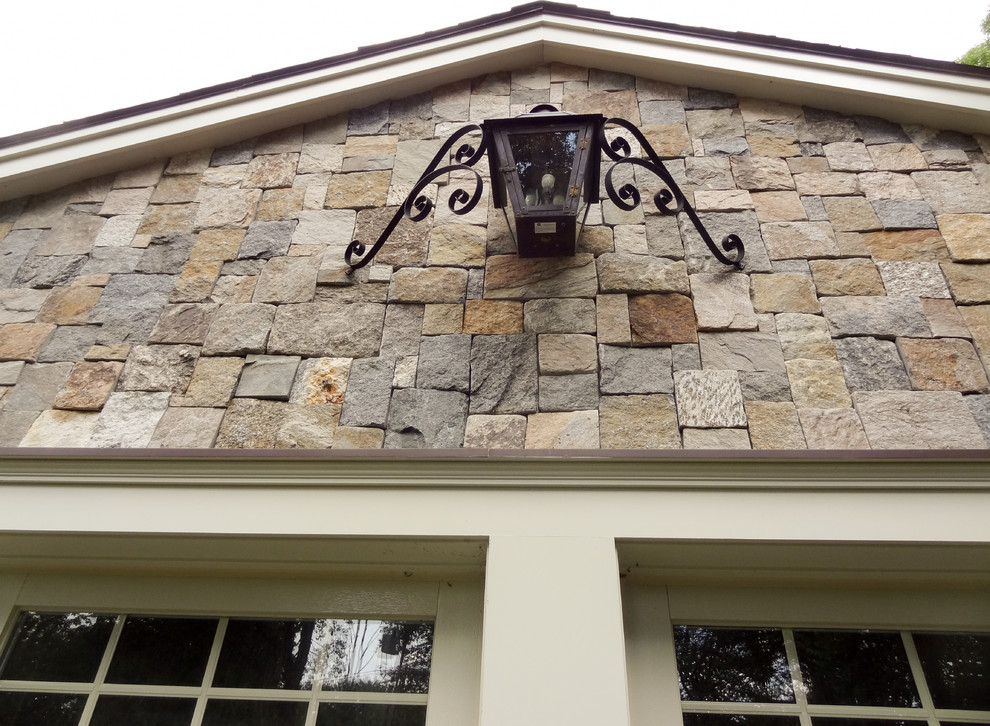 Colonial Style Ranch with Dry-Fit Natural Stone Accents - Traditional ...