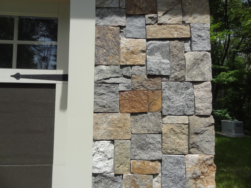 Colonial Style Ranch with Dry-Fit Natural Stone Accents - Traditional ...