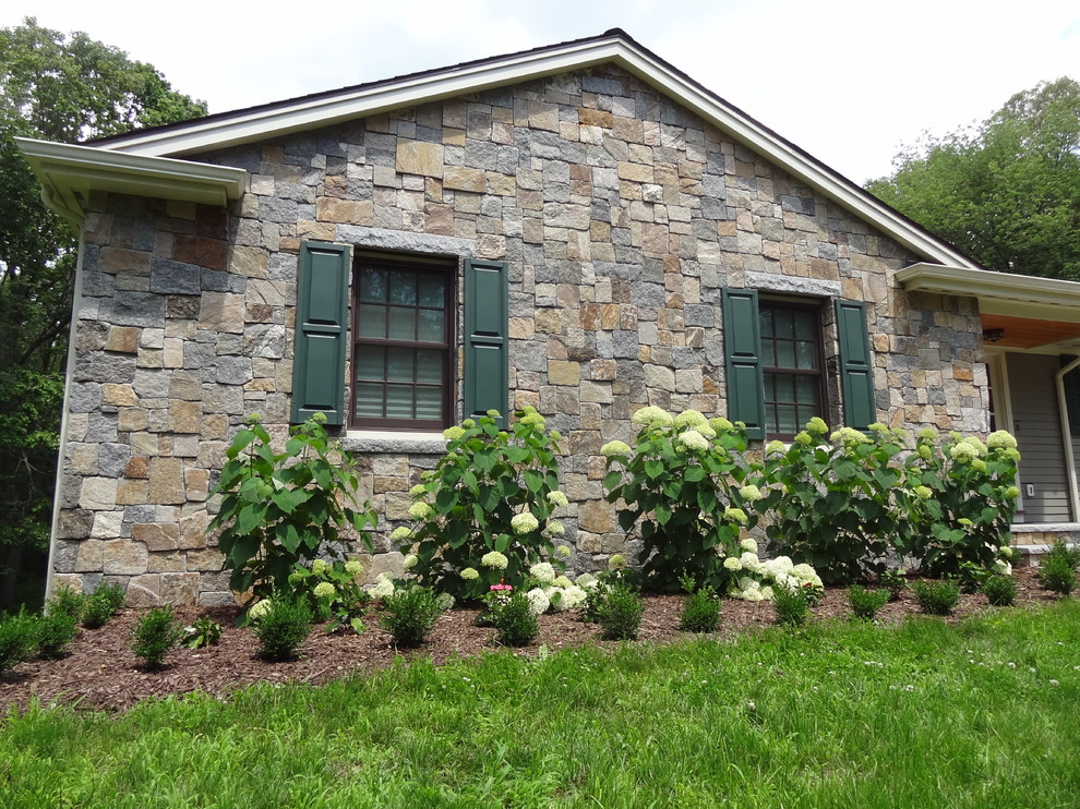 Colonial Style Ranch with Dry-Fit Natural Stone Accents - Traditional ...