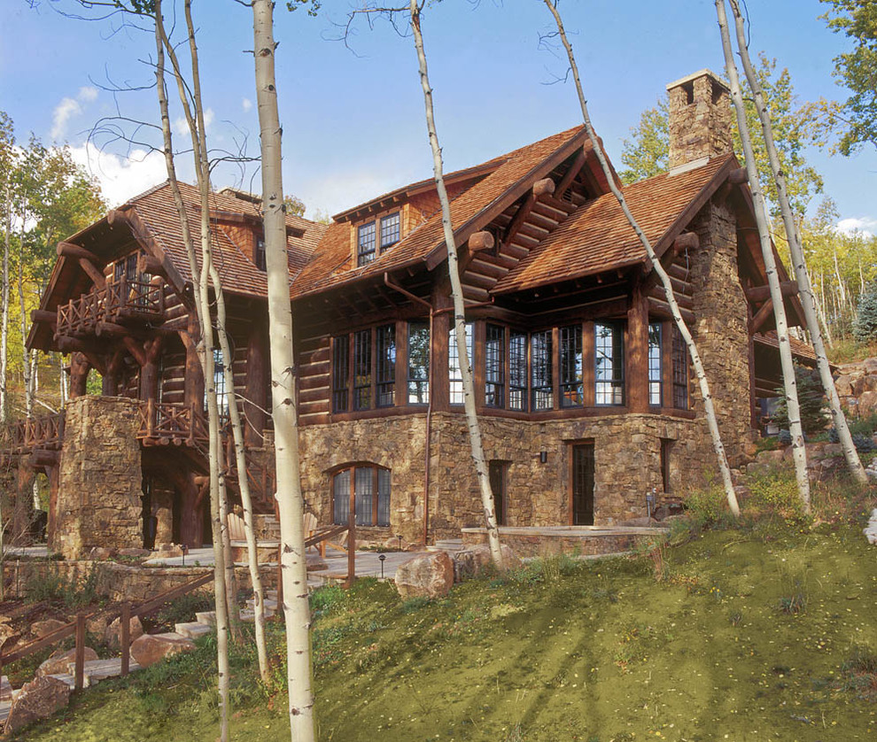 Colorado Mountain House - Rustic - Exterior - Denver - by Mark P ...
