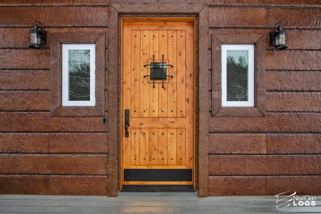 Concrete Log Siding Styles - Montagne - Façade - Autres périmètres ... Concrete Log Siding Styles - Montagne - Façade - Autres périmètres ...