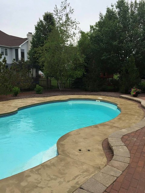 Concrete Pool Deck - Pool - Chicago - by Chicago Decorative Concrete Co ...