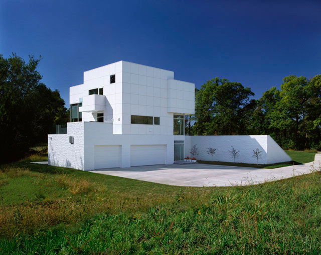 Contemporary Cubist Home - IA - Contemporary - Exterior - Cedar Rapids ...