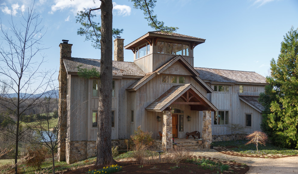 Contemporary Farmhouse - Rustic - Exterior - Richmond - by Timberpeg ...