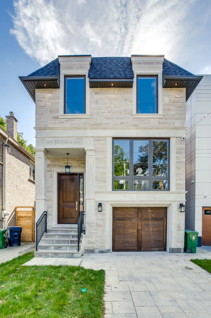 Contemporary French Inspired Row-House - French Country - Exterior ...