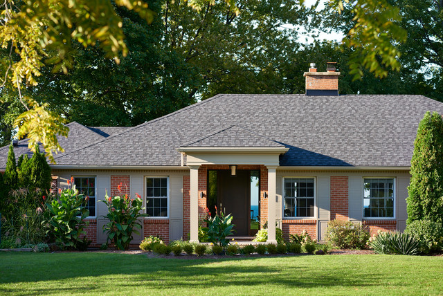 Contemporary Georgian Bungalow - Transitional - House Exterior ...