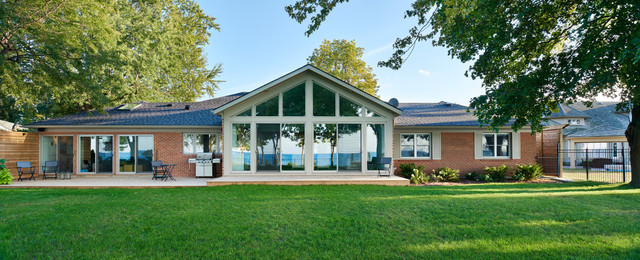 Contemporary Georgian Bungalow - Transitional - House Exterior ...