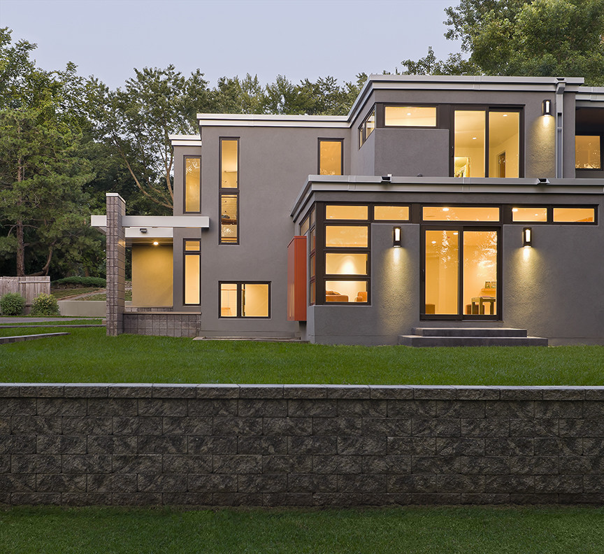 Contemporary Interlachen Home - Contemporary - Exterior - Minneapolis ...