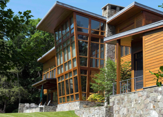 Contemporary Lake House - Exterior - Bridgeport - by Richard McCue | Houzz