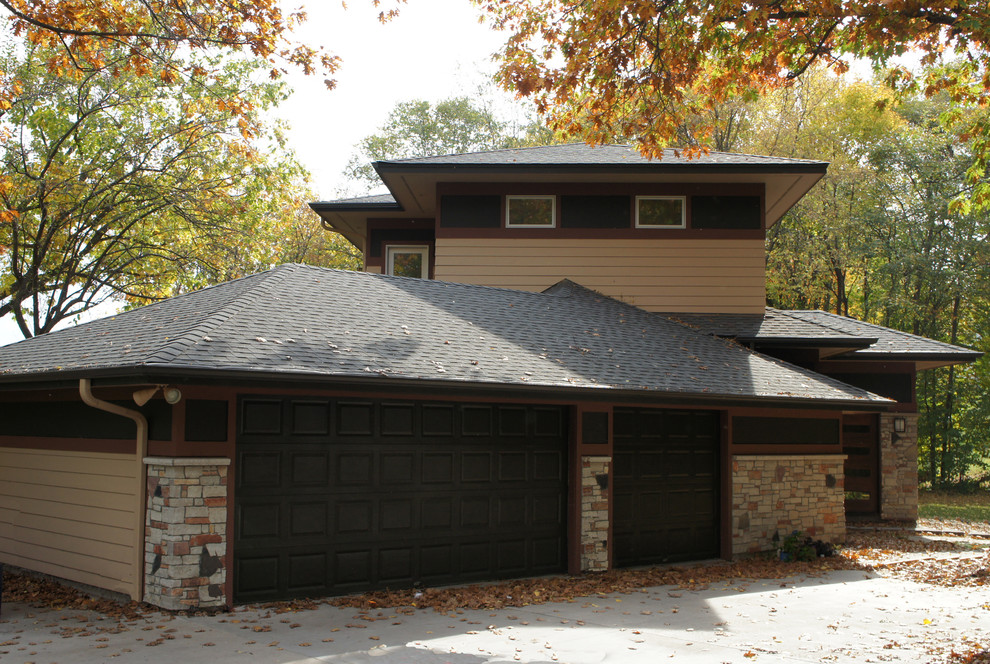 Contemporary Prairie Style Makeover - Traditional - Exterior ...