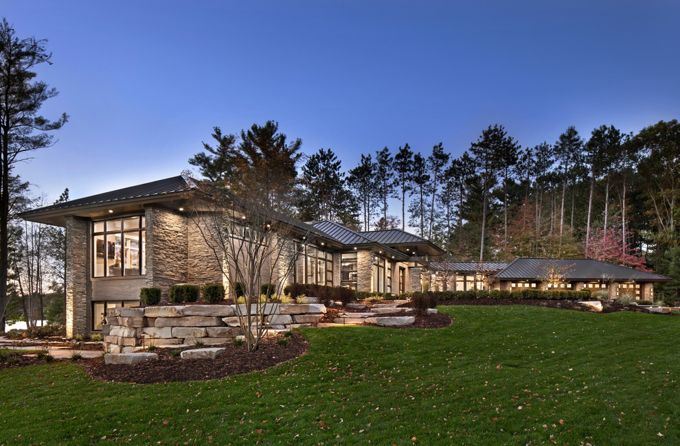 Contemporary Prairie Style - Contemporary - Exterior - Detroit - by ...