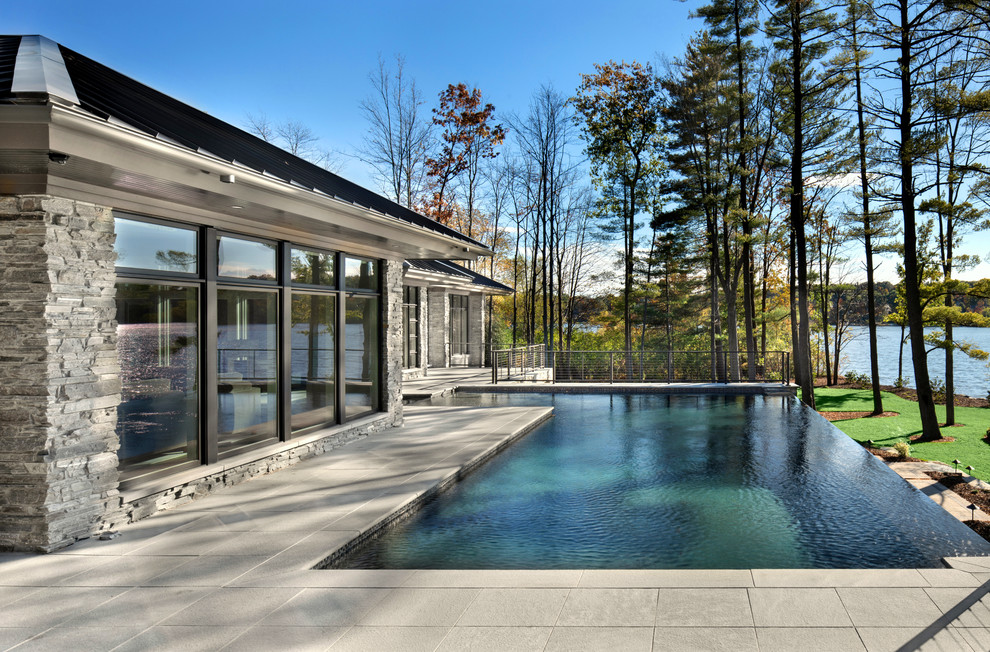 Contemporary Prairie Style - Contemporary - Pool - Detroit - by ...