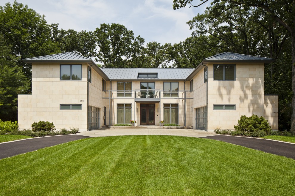 Contemporary Retreat Front Elevation - Contemporary - Exterior ...