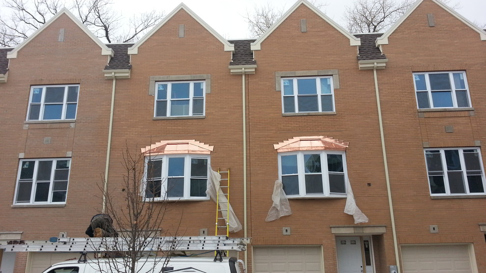 Copper Bay Windows & Copper Soffit Fascia - Chicago, IL - Modern ...