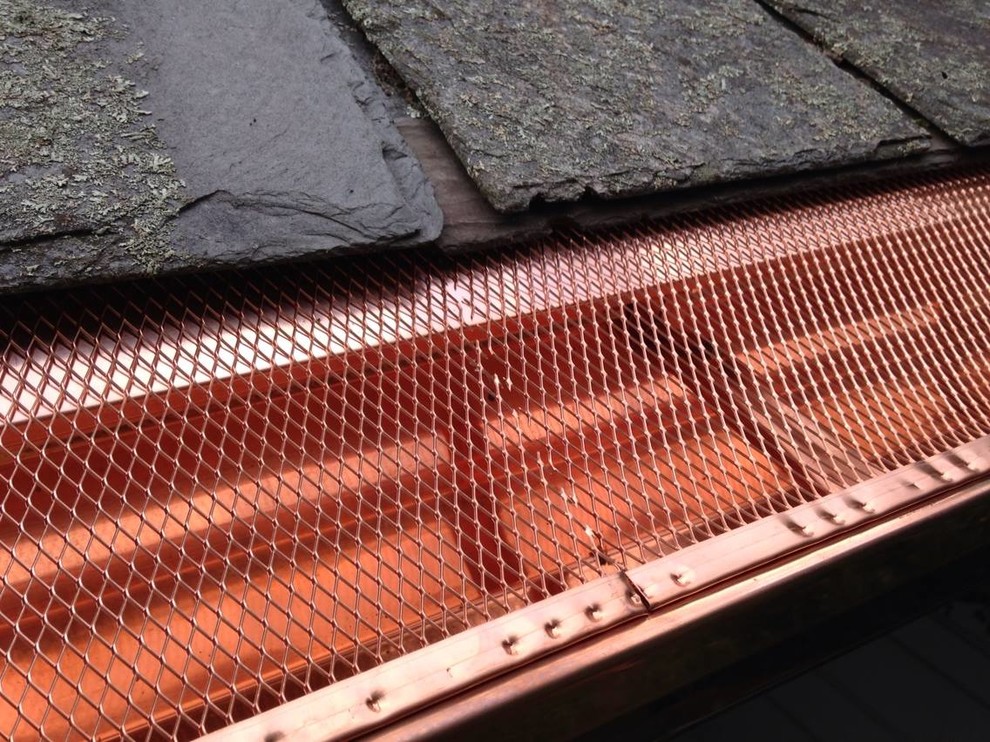 Copper "K" Style Gutters & Copper Screening - Modern - Exterior - New ...
