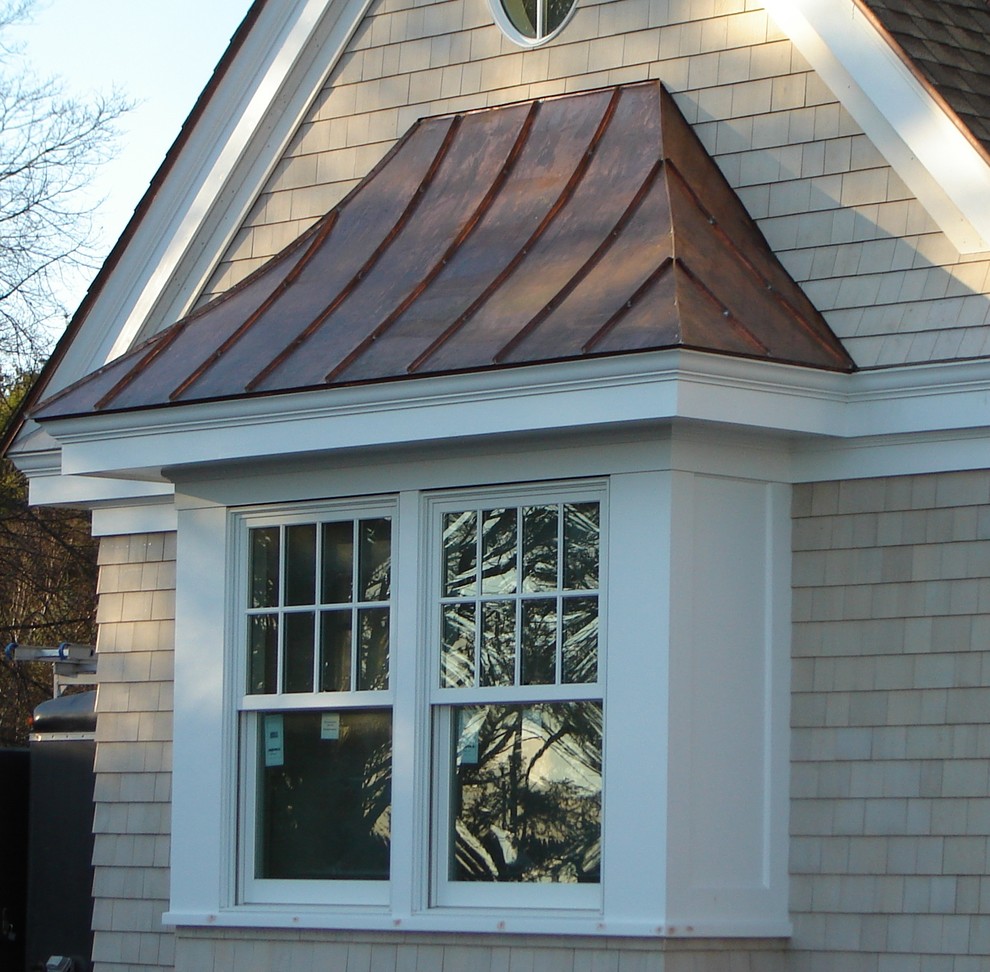 Copper Standing Seam Roof over Window - Traditional - Exterior - Boston ...