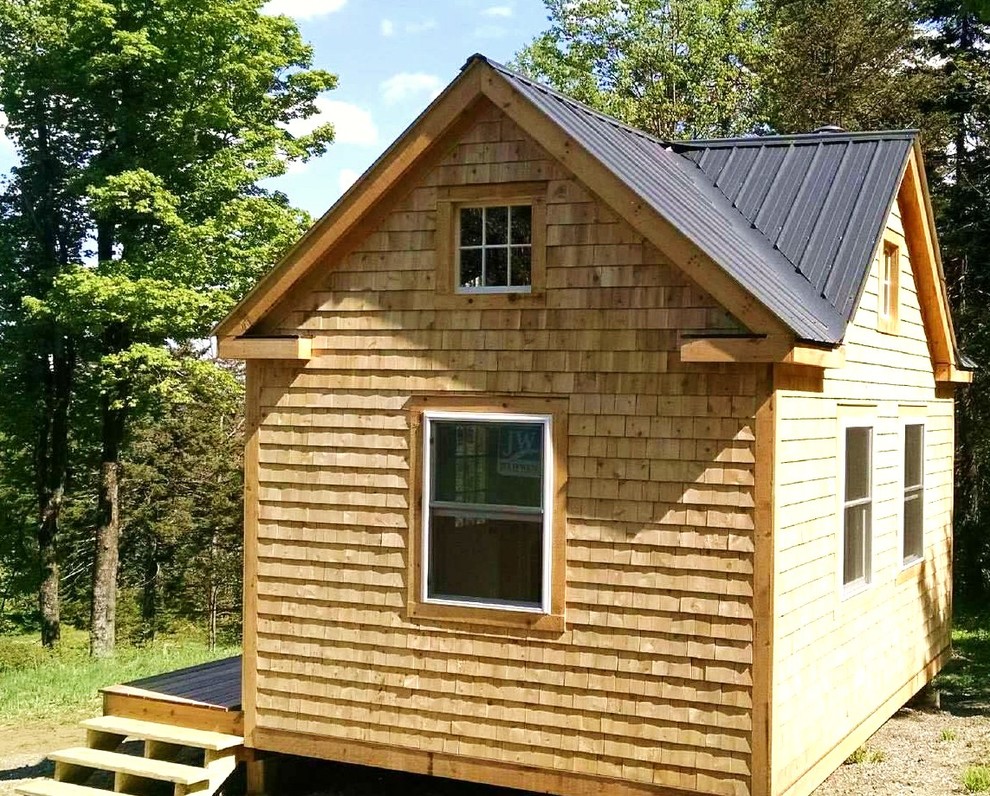 Cottage Living - Cross Gable cedar shake shingle siding - Beach Style ...