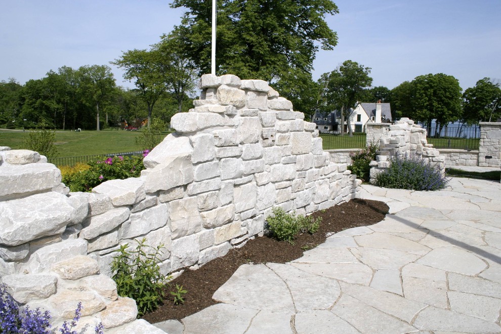 Cottage "Ruins" Rubbled Walls - Traditional - Exterior - Chicago - by ...