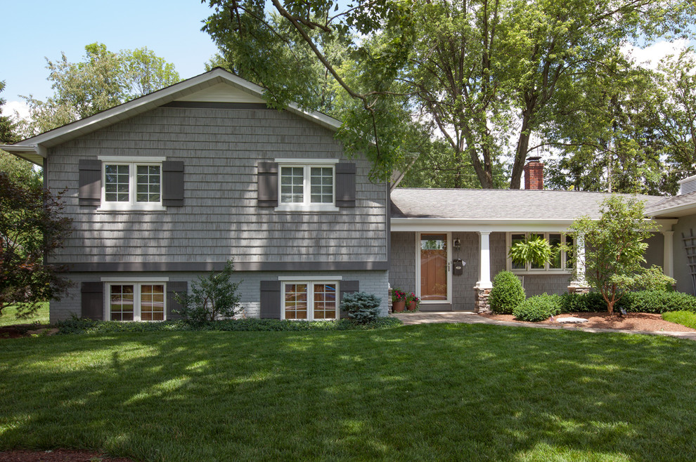 Cottage Style Exterior Split Level Remodel (Upper Arlington, OH) - Transitional - Exterior ...
