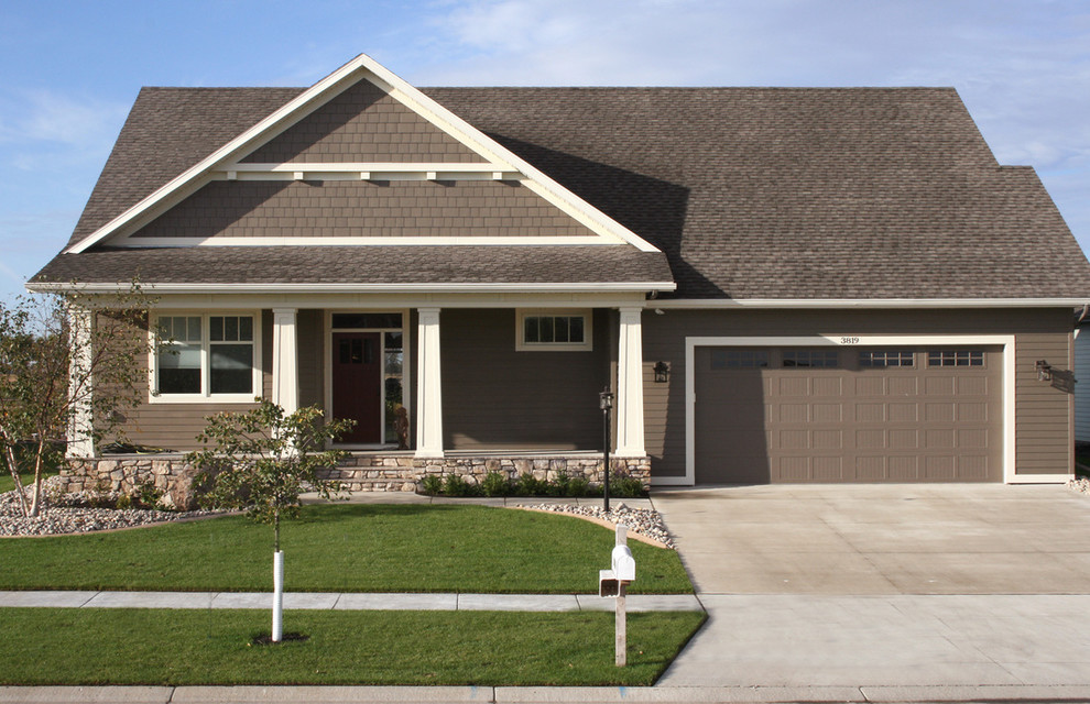 Cottage-Style Rambler--Front View - Traditional - Exterior - Other - by ...