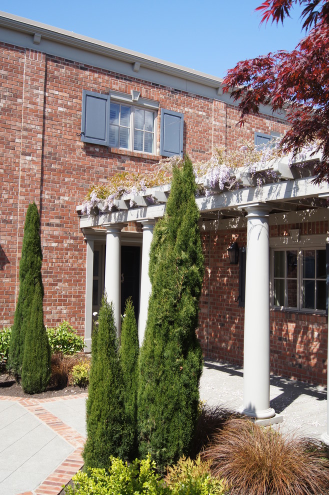Courtyard and Entry Trellis - Traditional - Exterior - Seattle - by ...