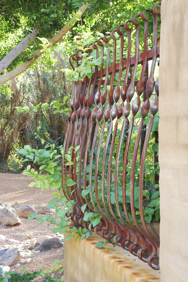 Courtyard Fence - Traditional - Exterior - Phoenix - by Grizzly Iron ...