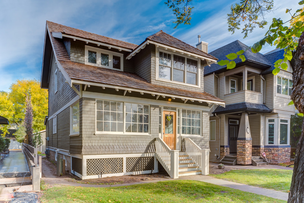 Craftsman Style 1900's house - diagonal elevation - Traditional - House ...